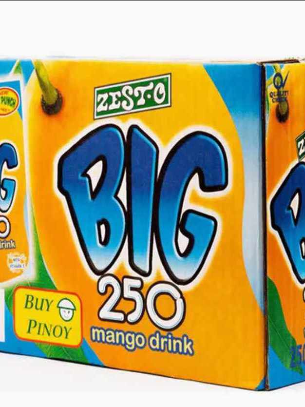 Big 250 Zesto Juice Drink (1 box x10) 250mlx10 (Mango) | Shopee Philippines