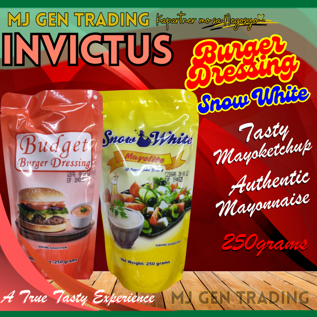 Mayonnaise Burger Dressing POUCH size for Burger Fries Cafe Restaurant ...