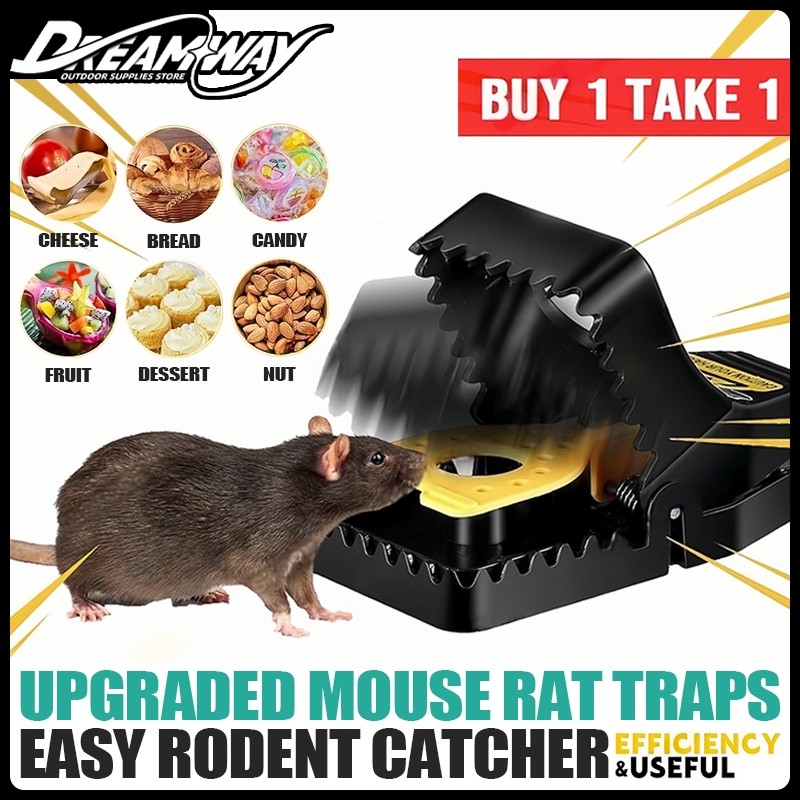 Large Mouse Rat Traps High Sensitive Snap Reusable Plastic Rat Traps ...