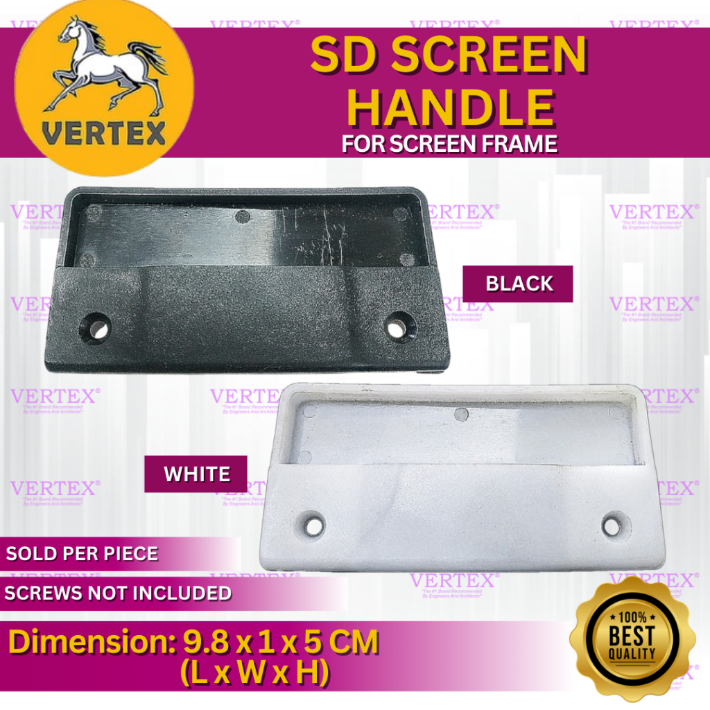 VERTEX SD Screen Handle Plastic Black White for Screen Frame | Shopee ...