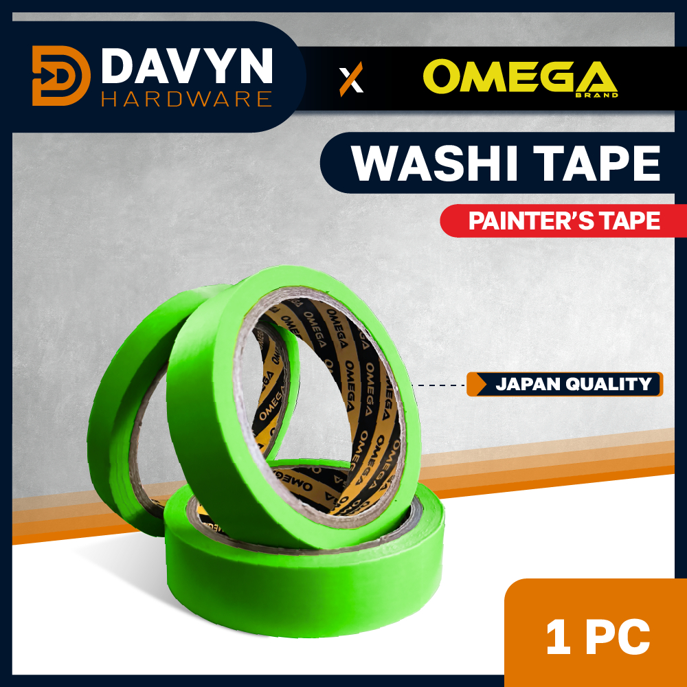 OMEGA Washi Tape | Painter's Tape | For Automotive Purpose | 1/4" to 1 ...