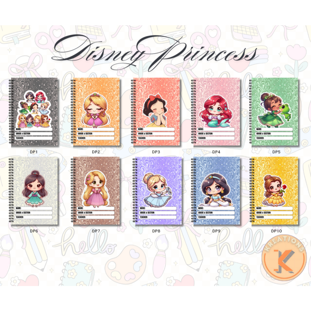 DISNEY PRINCESS COMPOSITION & WRITING NOTEBOOKS | Shopee Philippines