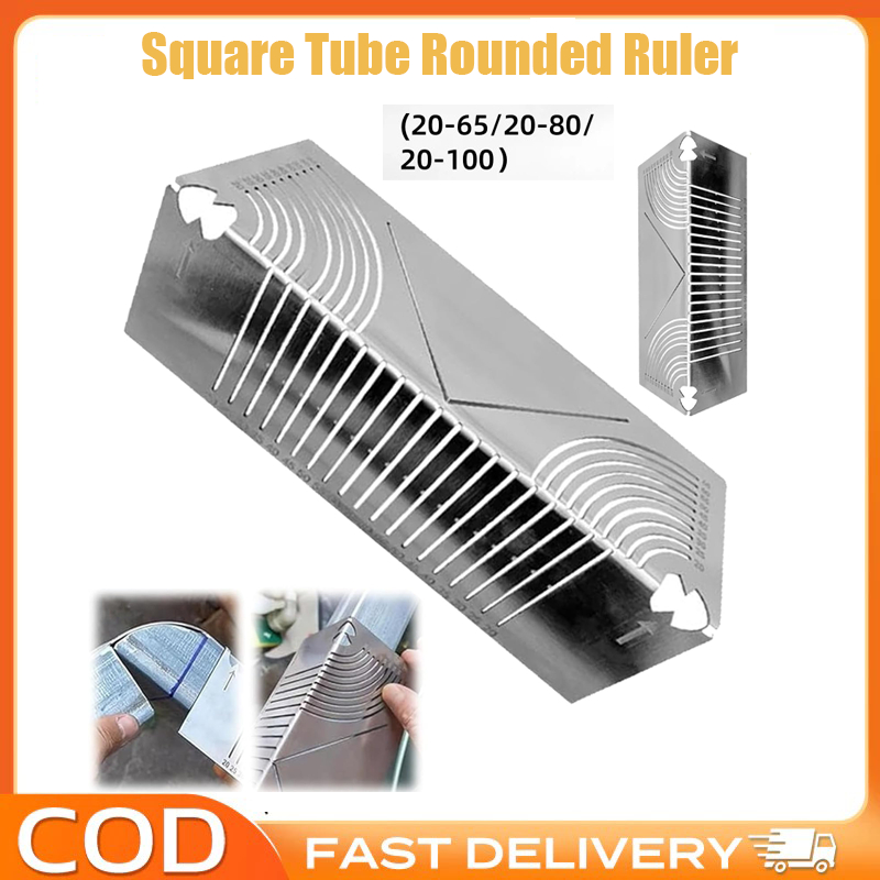 20-65mm Multifunctional Metal Ruler for Square Tube Rounded Corners and ...