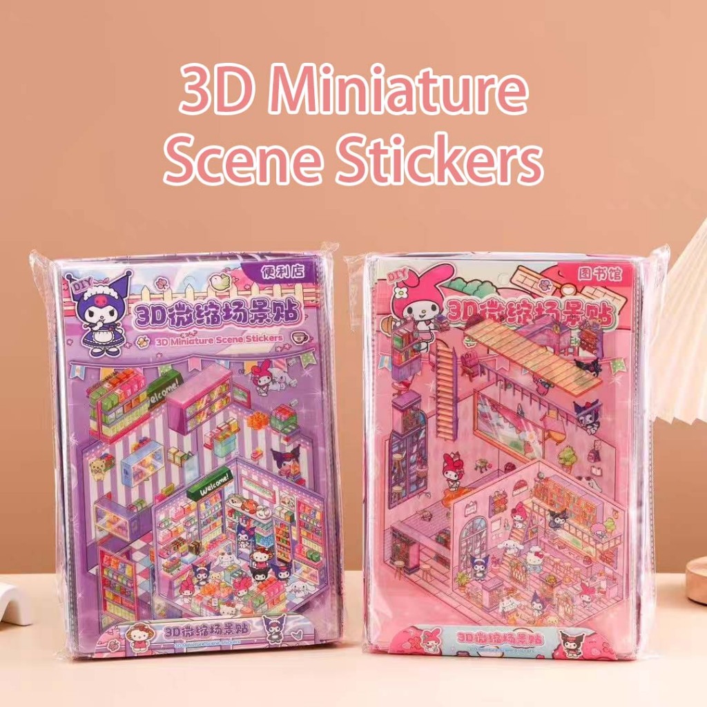 3D Miniature Sanrio Scene Stickers-32pcs | Shopee Philippines
