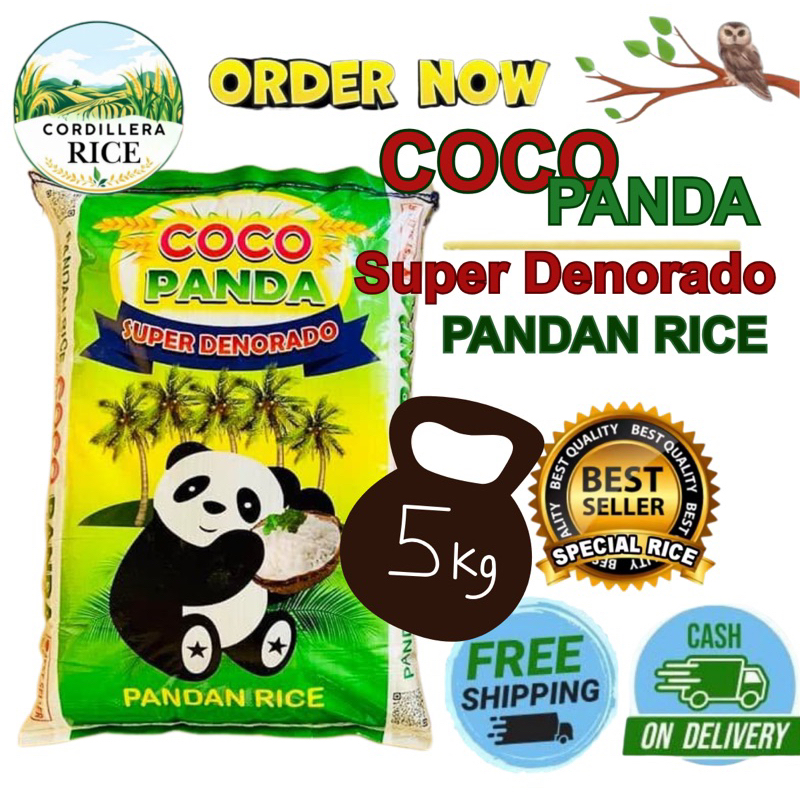 Quality Premium Rice/Bigas Coco Panda PANDAN Rice Super Denorado 5KG ...