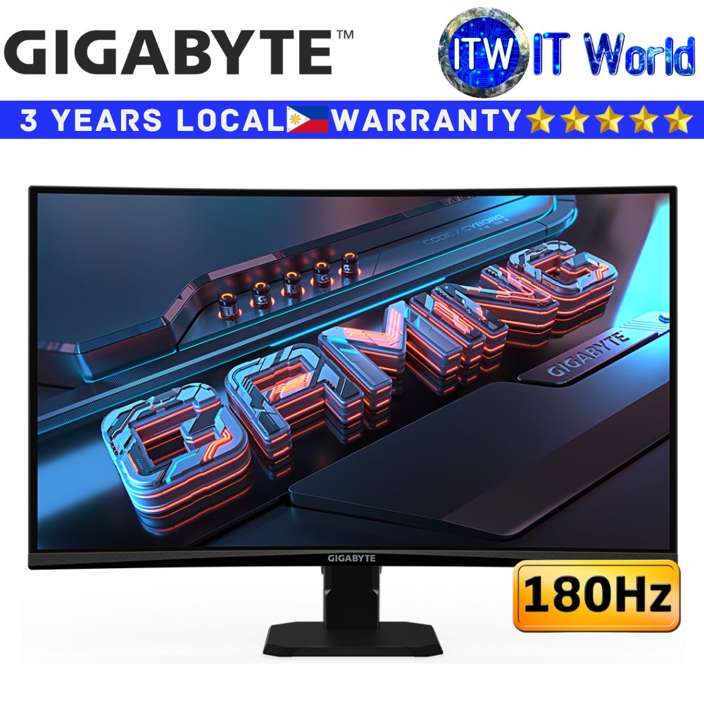 Gigabyte Curved Gaming Monitor GS27QCA 27" QHD / 180Hz / VA / 1ms ...