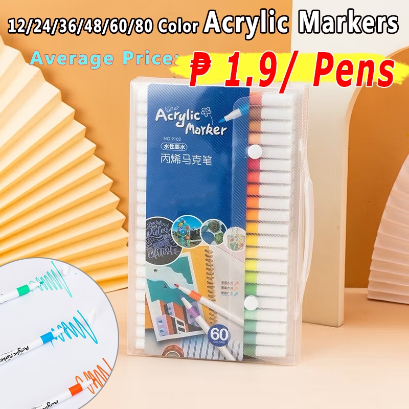 Multicolored Acrylic Marker Pen Coloring Pen Highlight Acrylic Markers ...