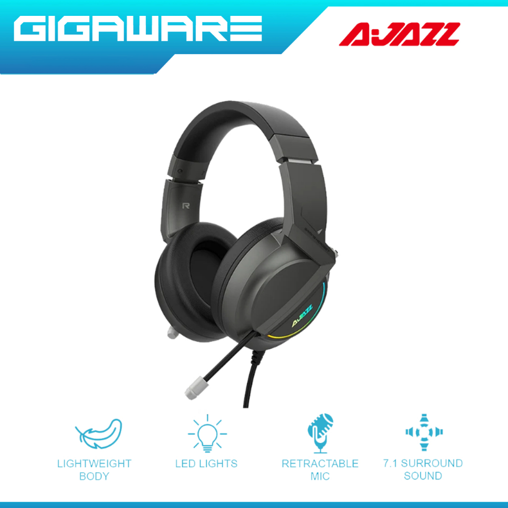 Ajazz AX365 7.1 Channel Surround Gaming Headset Noise Cancelling ...