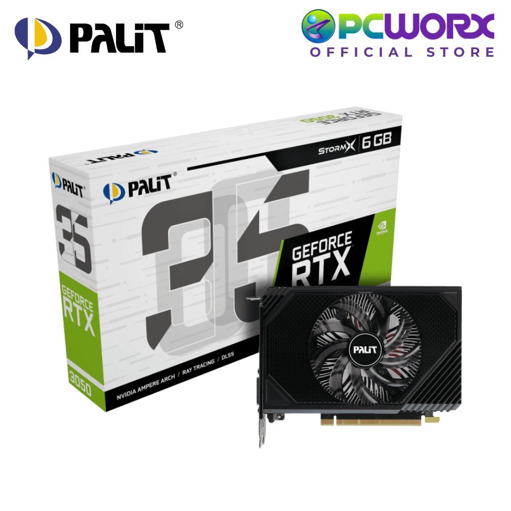 Palit NE63050018JE-1072F RTX3050 STORMX 6GB GDDR6 GPU | Graphic Card ...