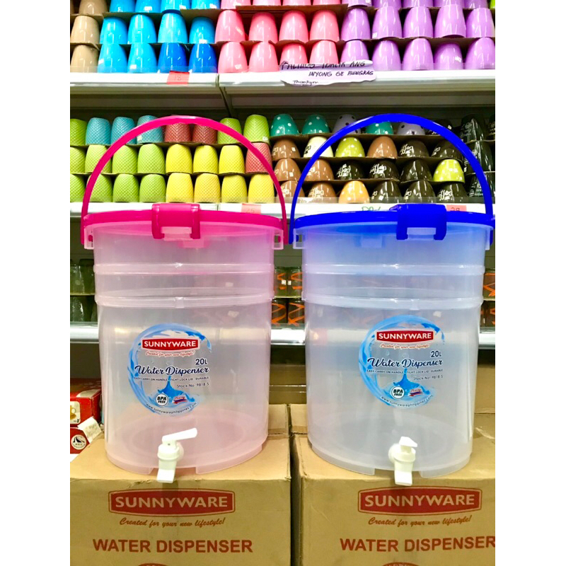 20 Liters Sunnyware Round Water Jug Dispenser Juice Container Palamigan ...