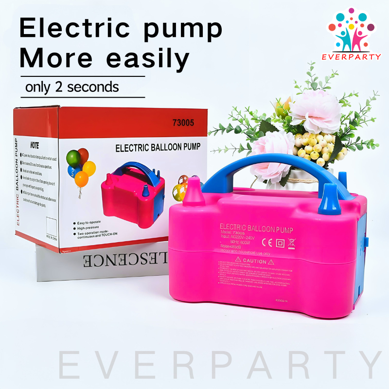 Electric Balloon Inflator Pump High Voltage Double Hole Air Compressor ...