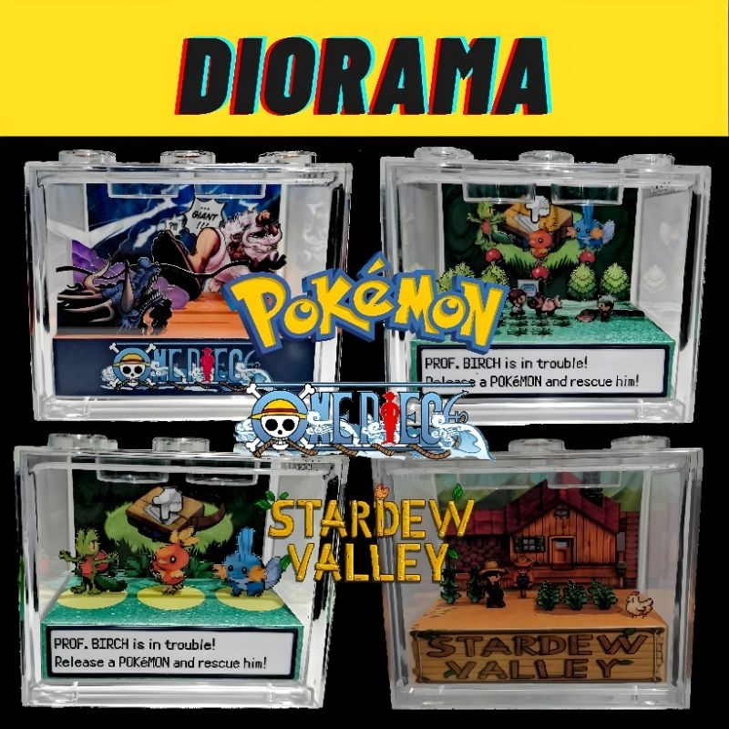 One Piece Pokémon Stardew Valley Diorama Box Anime/Game Inspired ...