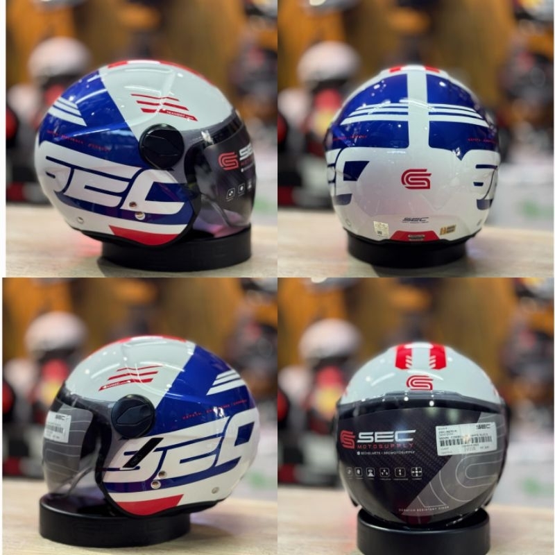 SEC MOON HALF FACE HELMET | Shopee Philippines
