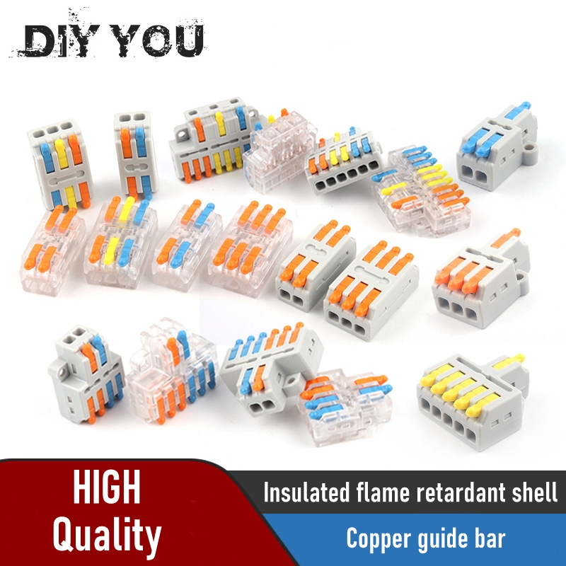 Quick Wire Terminal Connector 250V 32A 2KW Universal Push-in Wiring ...