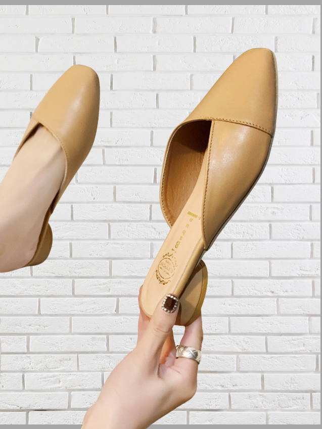 Amore Fashion Half Shoes For Women New Korean Closed Toe Flat Shoes ...