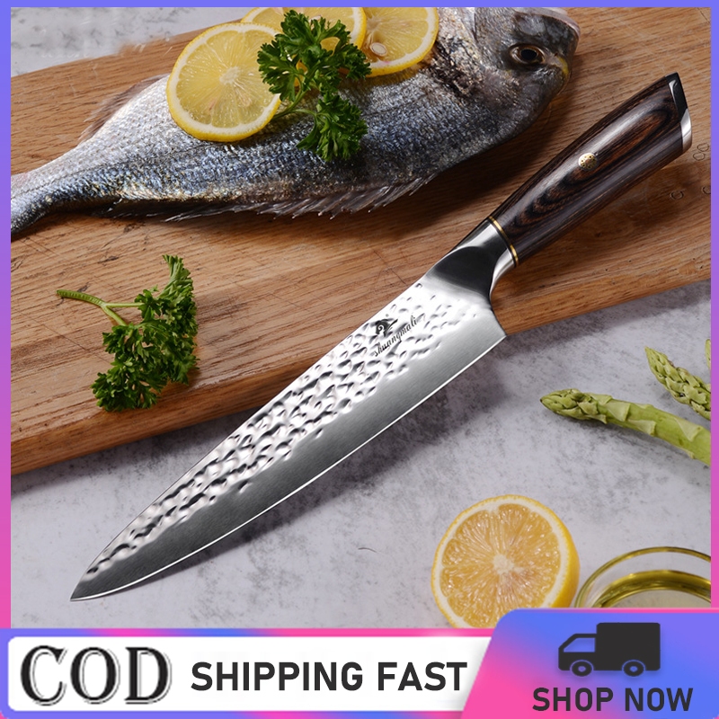Japanese Chef Knife Stainless Steel Kitchen Knife for Meat Fruit Fish ...