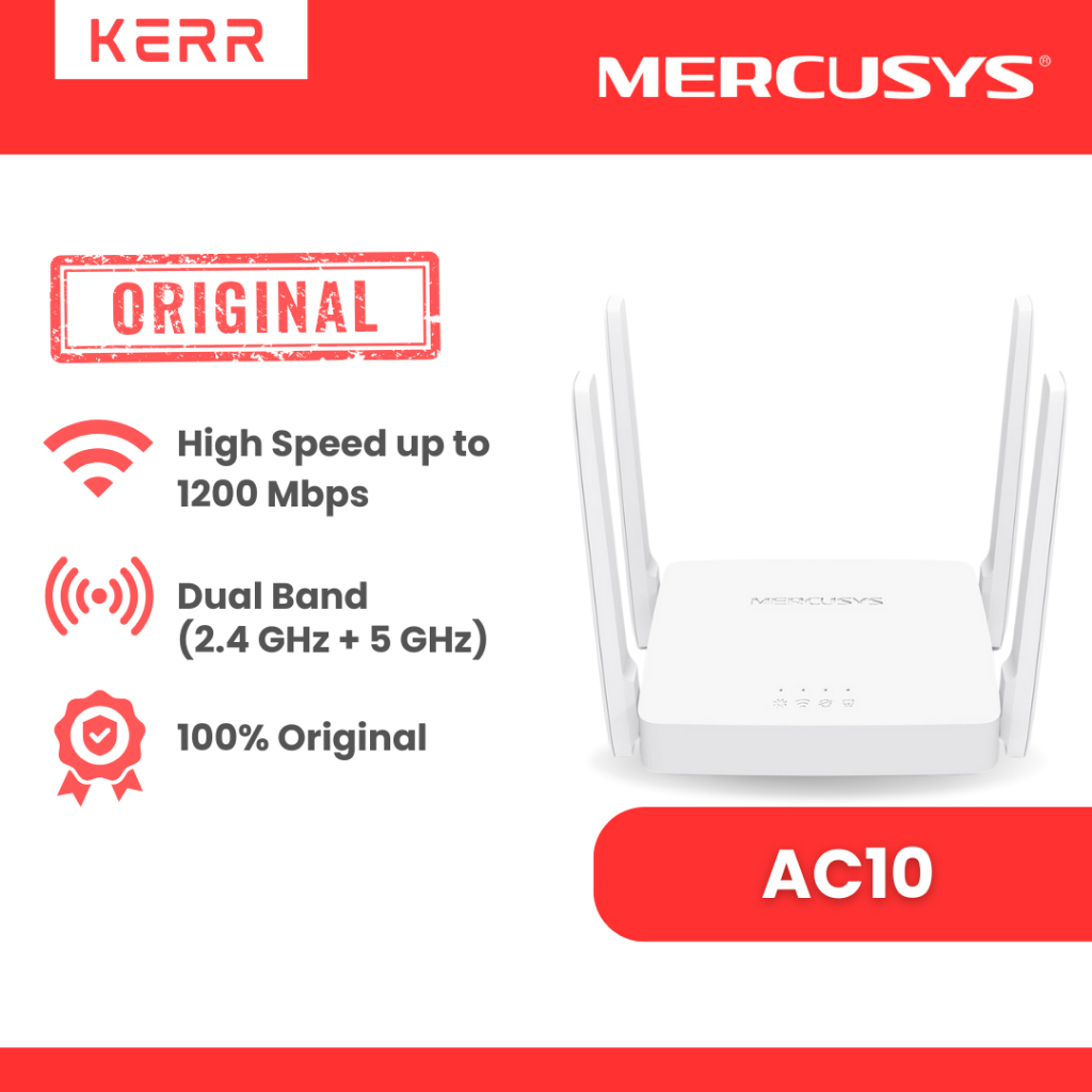 Mercusys AC10 AC1200 Dual Band Router | Shopee Philippines