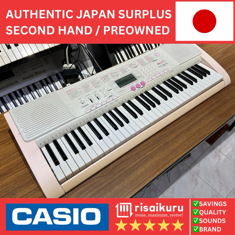 Casio LK 105 Semi Weighted 61 Keys Touch Response Keyboard Piano Japan ...