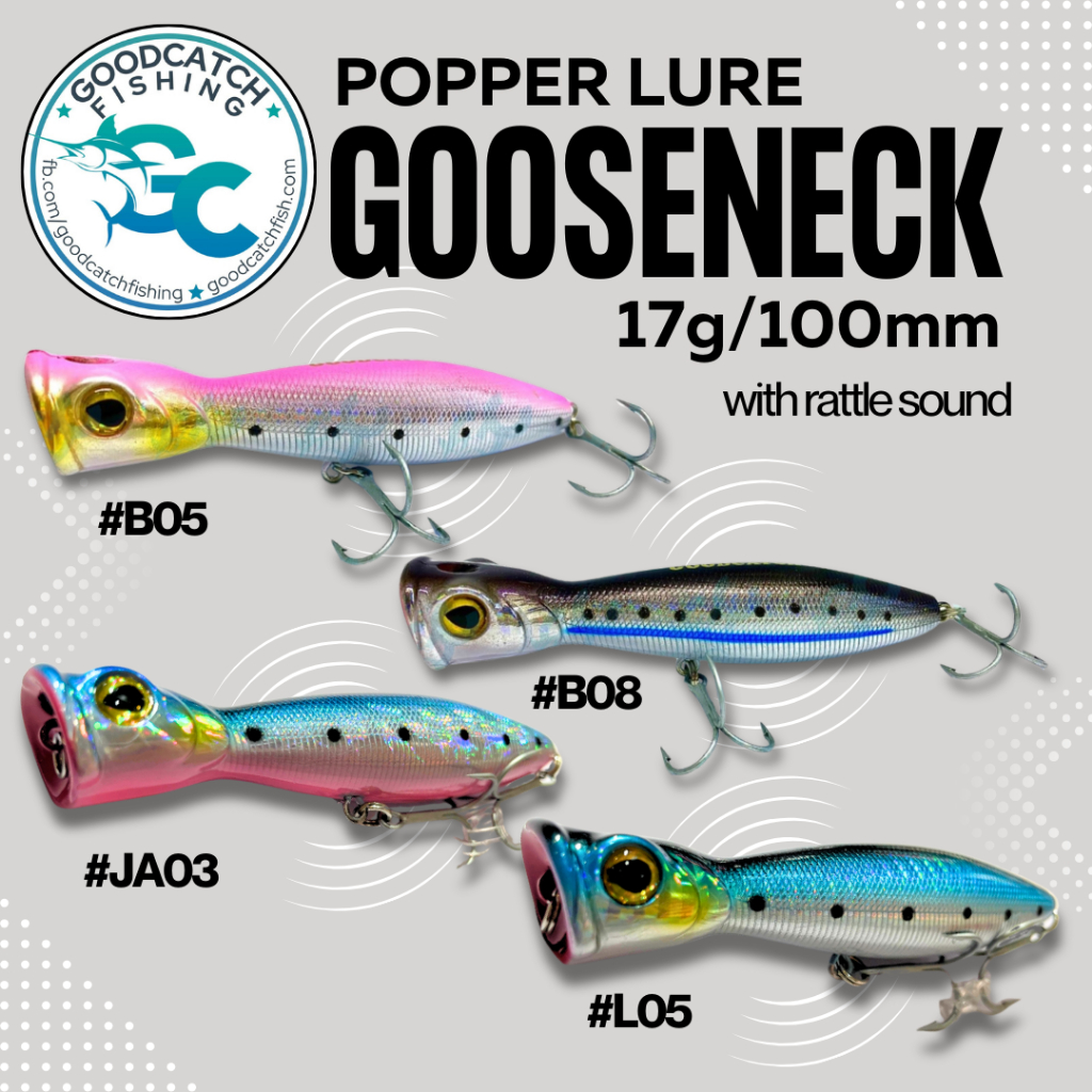 GOODCATCH GOOSENECK Bait Lure 100mm 17g popper popping Goose Neck ...
