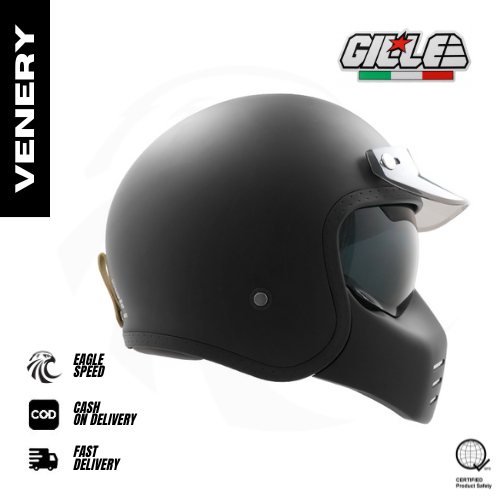 【EAGLE SPEED】GILLE HELMET OP 12 CLASSIC VENERY PLAIN MATTE BLACK SINGLE ...