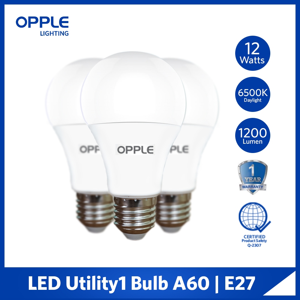 OPPLE LED New UltraSave series1 Bulb E27 A70 12watts 6500k Daylight ...