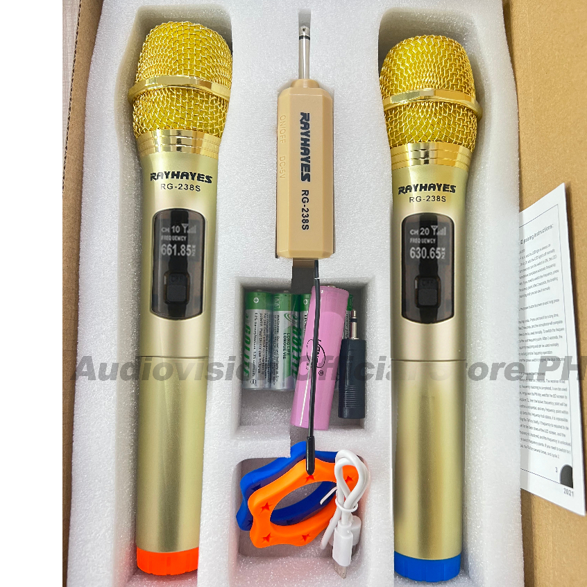 RG Wireless Microphone – Dual UHF Handheld Mics for Professional ...