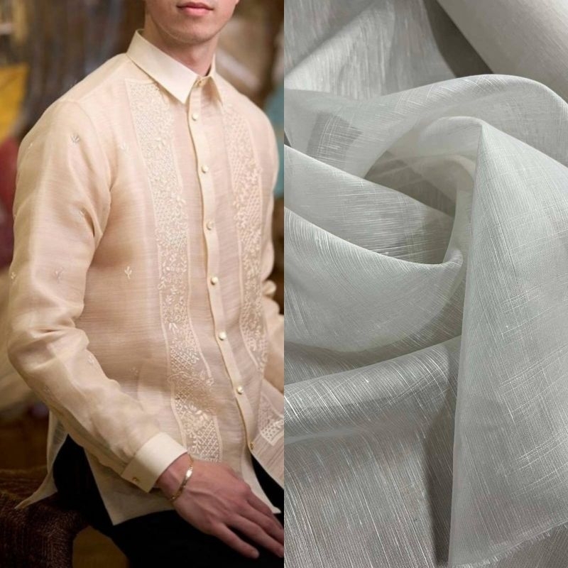 Piña Silk Fabric for Barong 36"(Per Yard) | Shopee Philippines