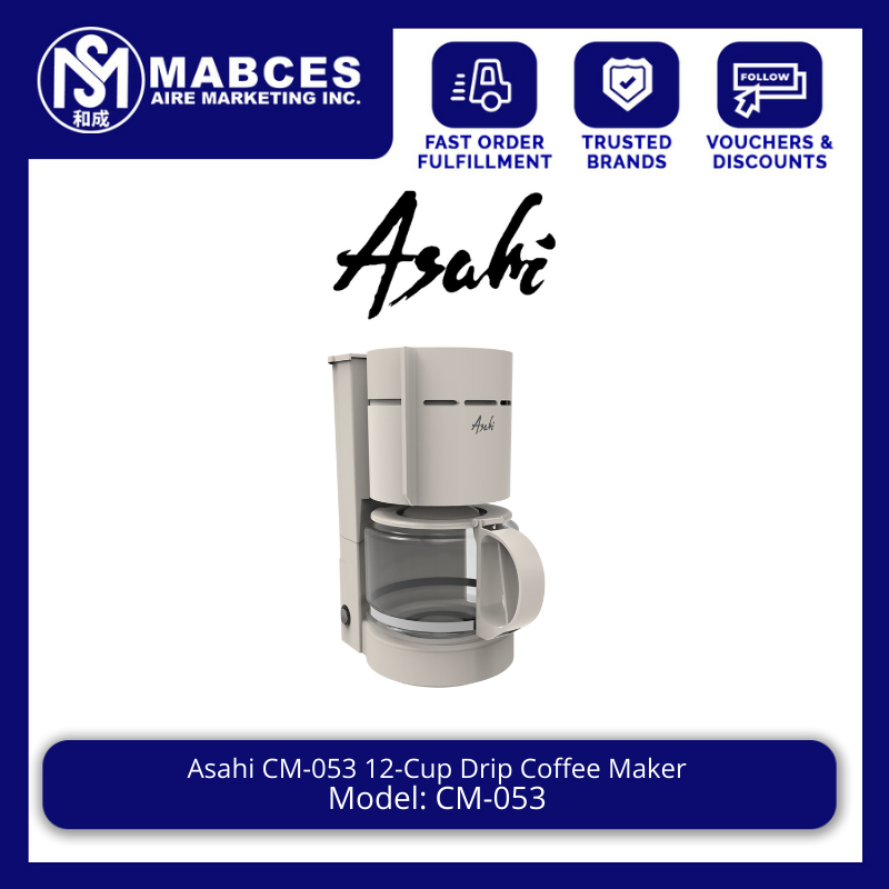 Asahi CM-053 12-Cup Drip Coffee Maker | Shopee Philippines