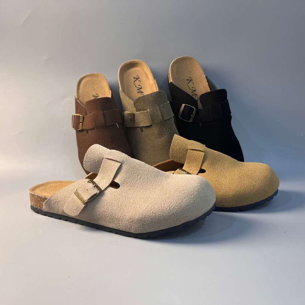 KMY high quality men clogs slip on clogs men genuine cowhide leather ...