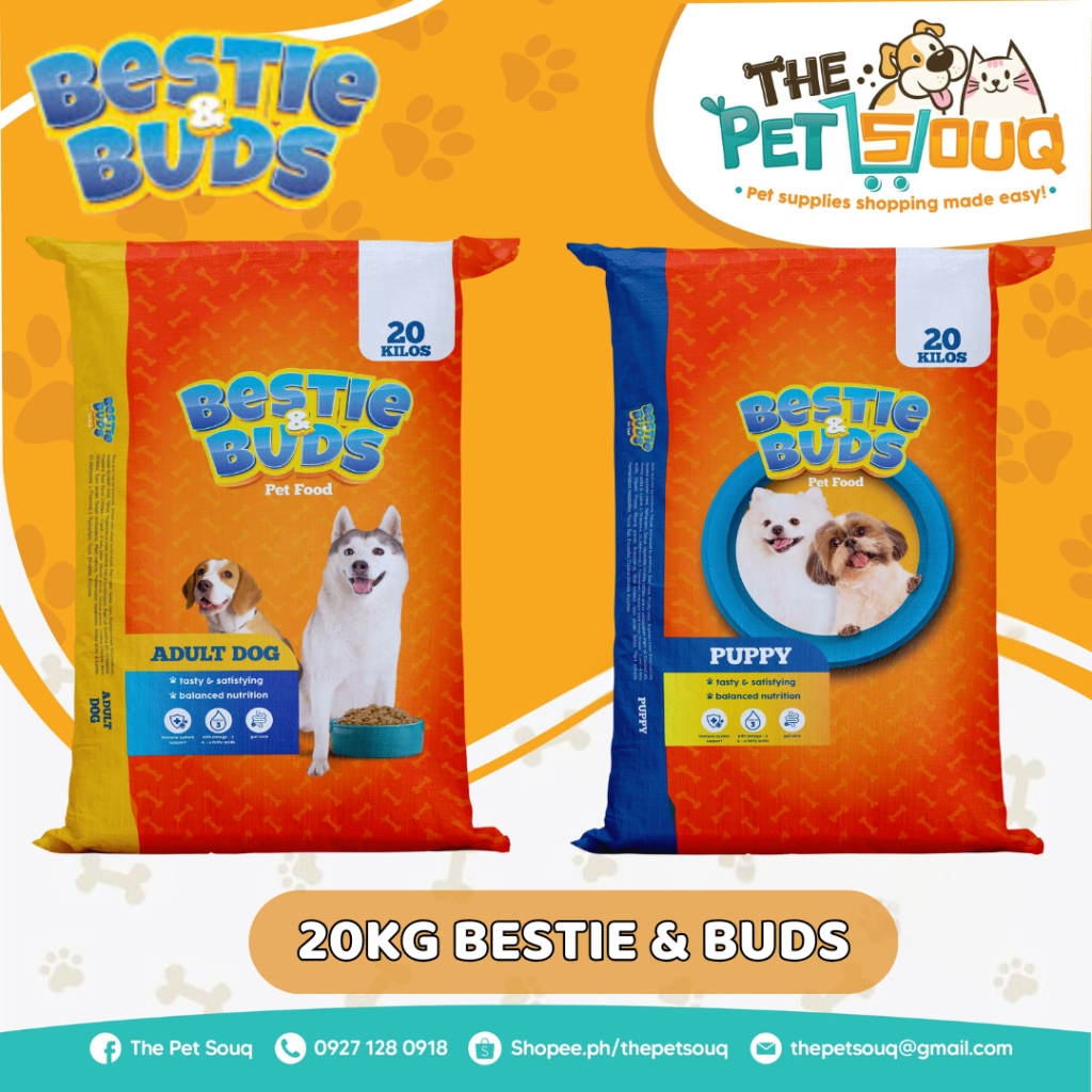 20KG BESTIE & BUDS ADULT & PUPPY DOG DRY FOOD | Shopee Philippines