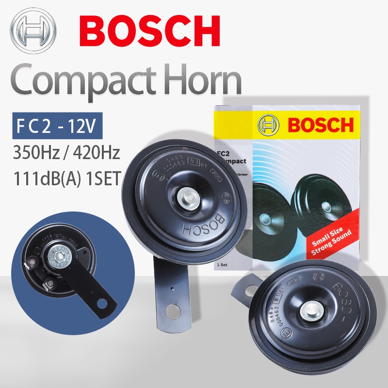 Bosch FC2 Disc Compact Horn 12V 350Hz/420Hz 111dB(A) For Motorcycle And ...