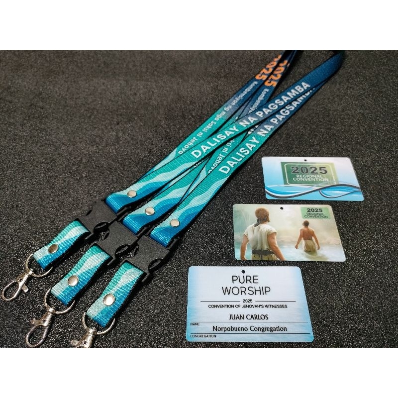JW Regional Convention PVC Badge Card with Lanyard / Lace - RC 2025 ...