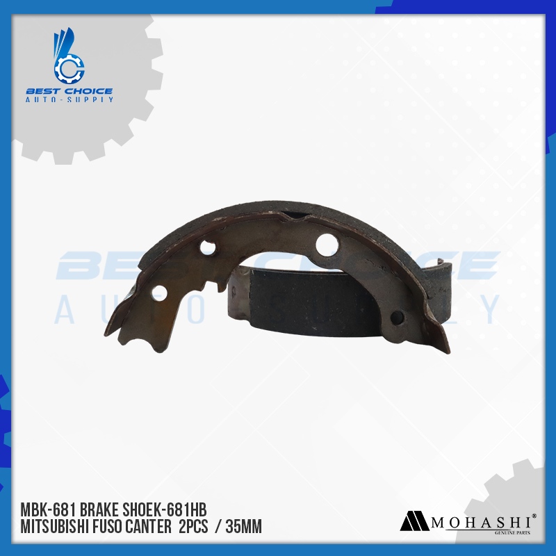 BRAKE SHOE MITSUBISHI FUSO CANTER 35MM K-681HB MOHASHI (2PCS) | Shopee ...
