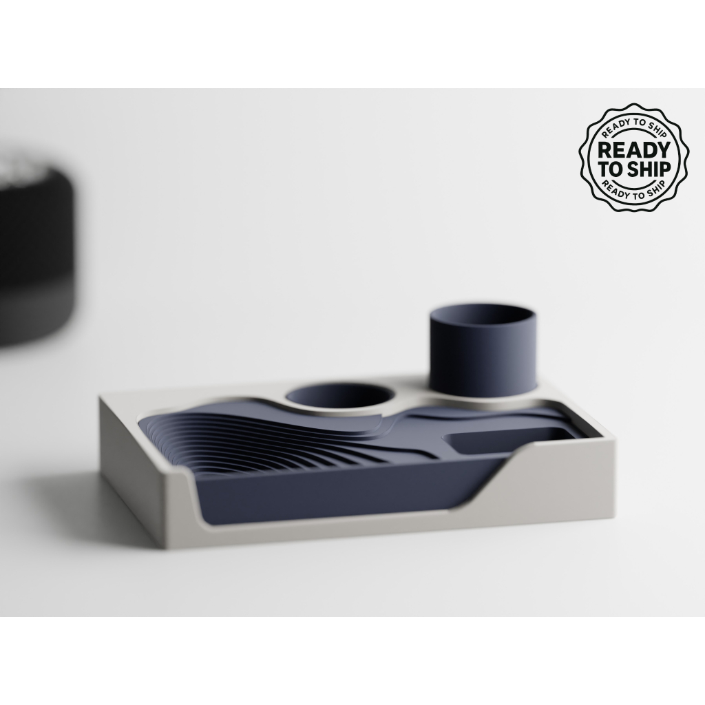 Aesthetic Stepped Desk Organizer Tray - Pen, Paper Clip and Accessory ...