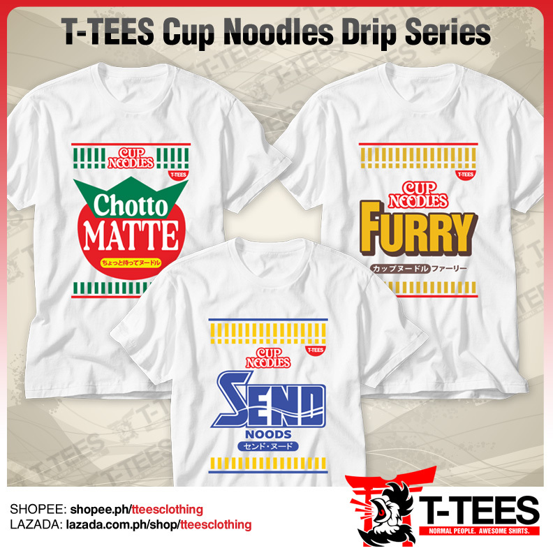 T-TEES - Cup Noodles Drip Series T-Shirt - Send Noods - Furry - Chotto ...