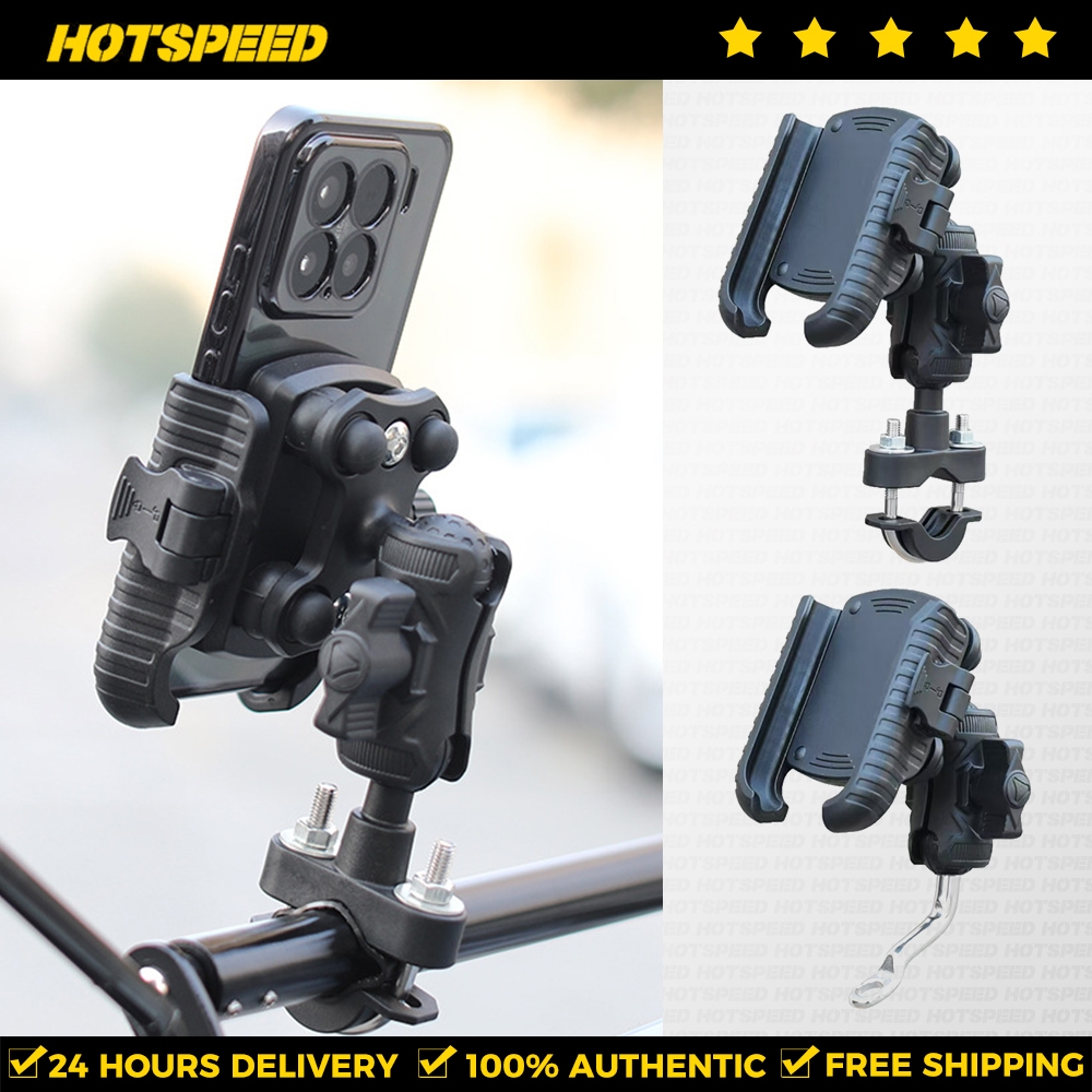 HOTSPEED Cellphone Holder for Motorcycle V5 Adjustable Mobile Phone ...