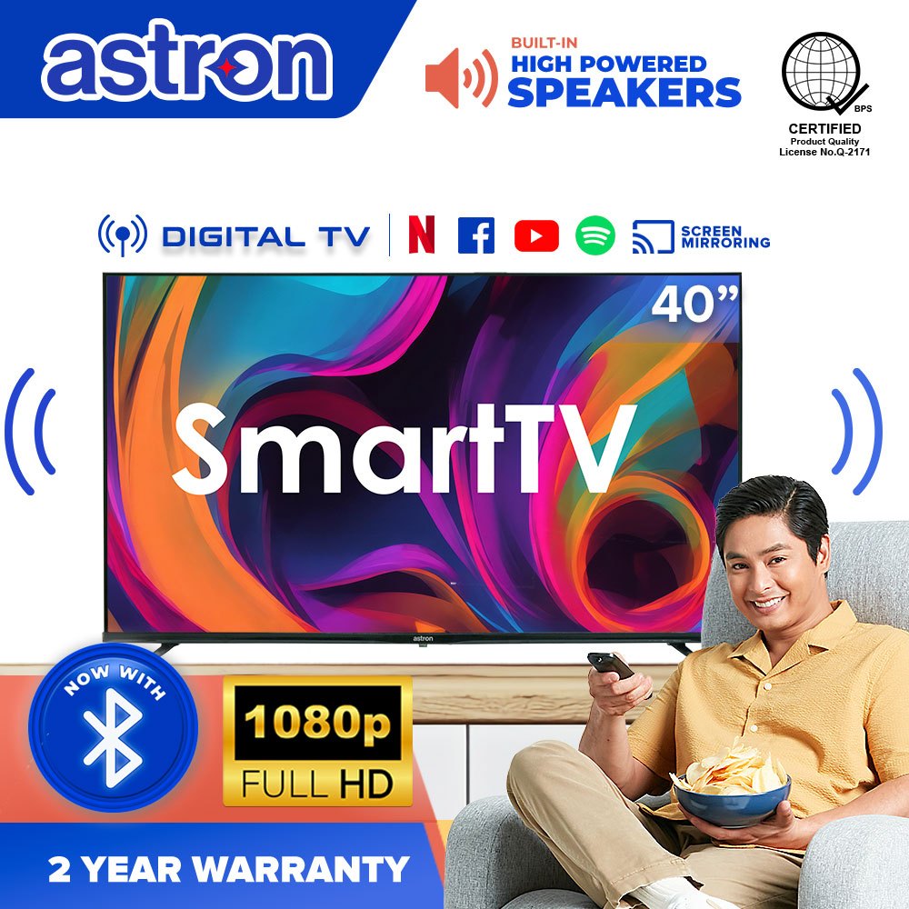 Astron LED4277 40 Inch Smart TV - Full HD | Netflix & Youtube | Screen ...