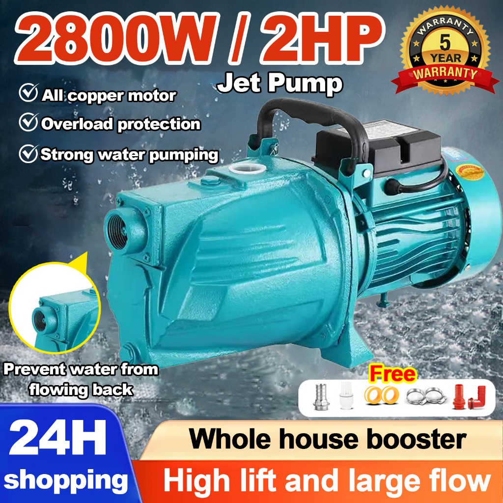 2HP Electric Jet Pump Water Pump Self Priming Jetmatic Heavy Duty Jet ...