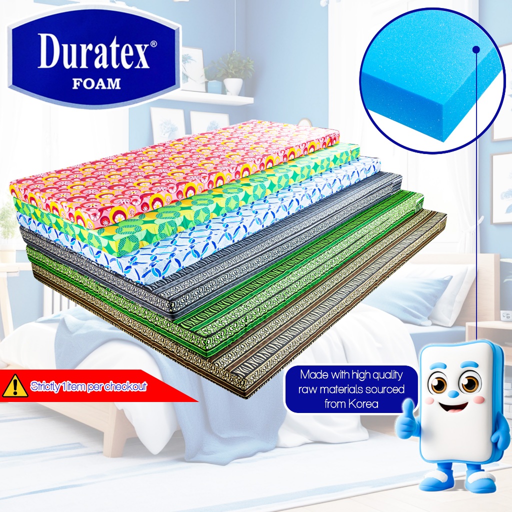 Duratex Foam Straight Bed Mattress 2/4 Inches | Shopee Philippines