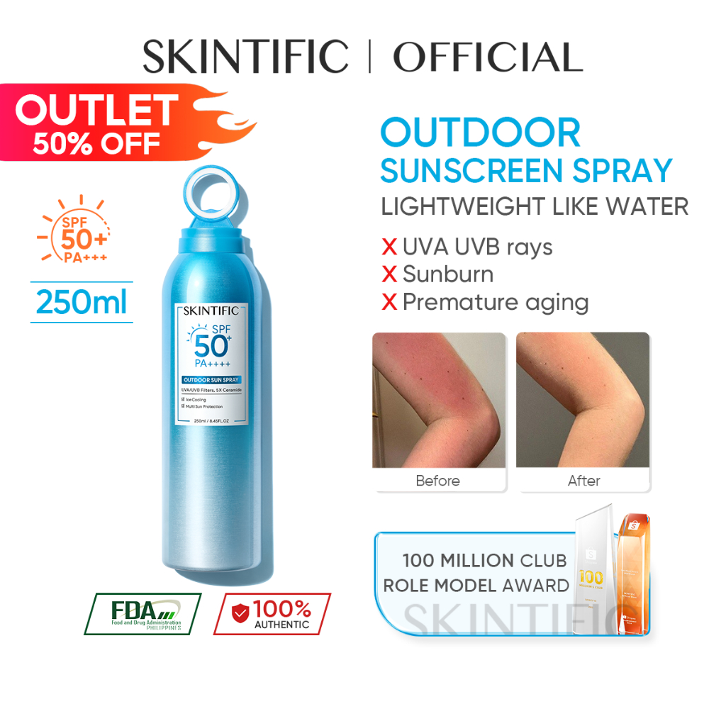 [New Launch] SKINTIFIC Outdoor Sunscreen Spray SPF 50+ PA++++ Sunscreen ...
