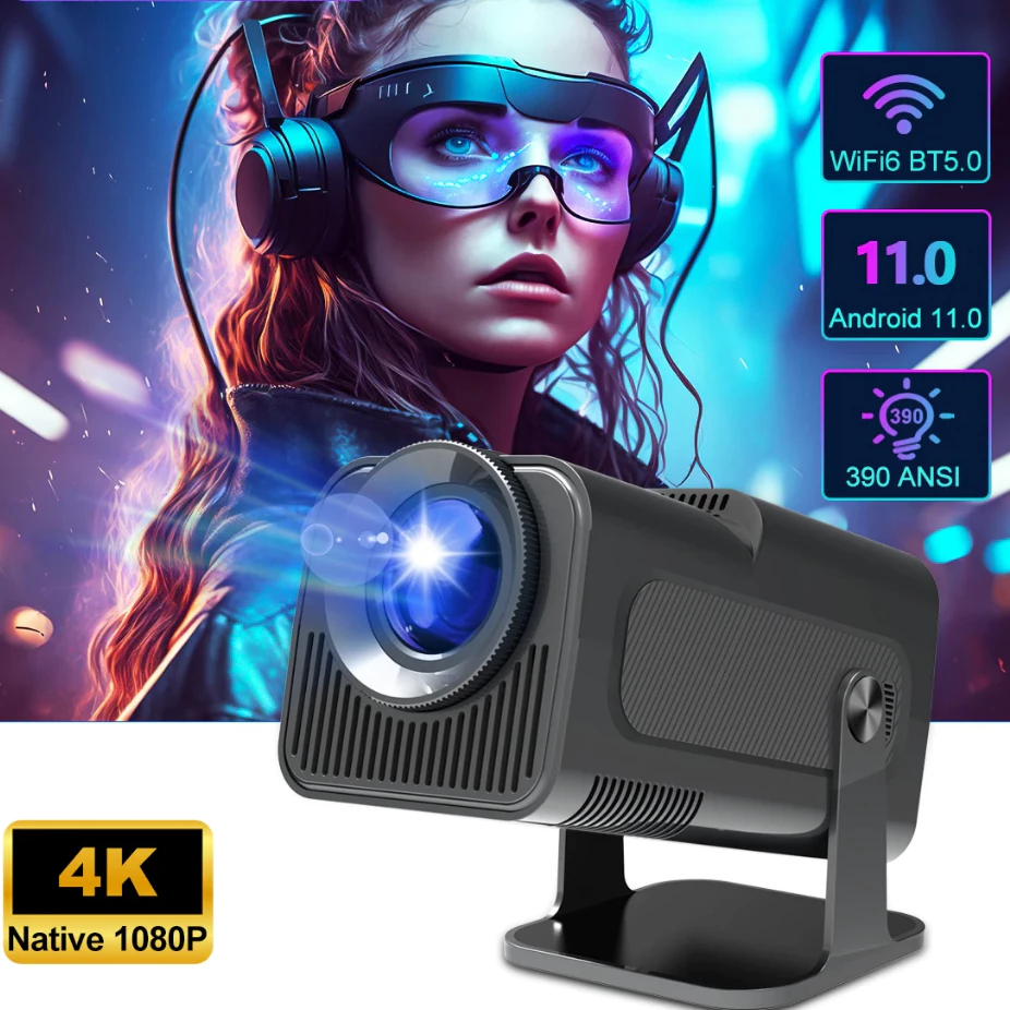 HY320 Mini Projecter Smart Portable Home Cinema Projector for Bedroom ...