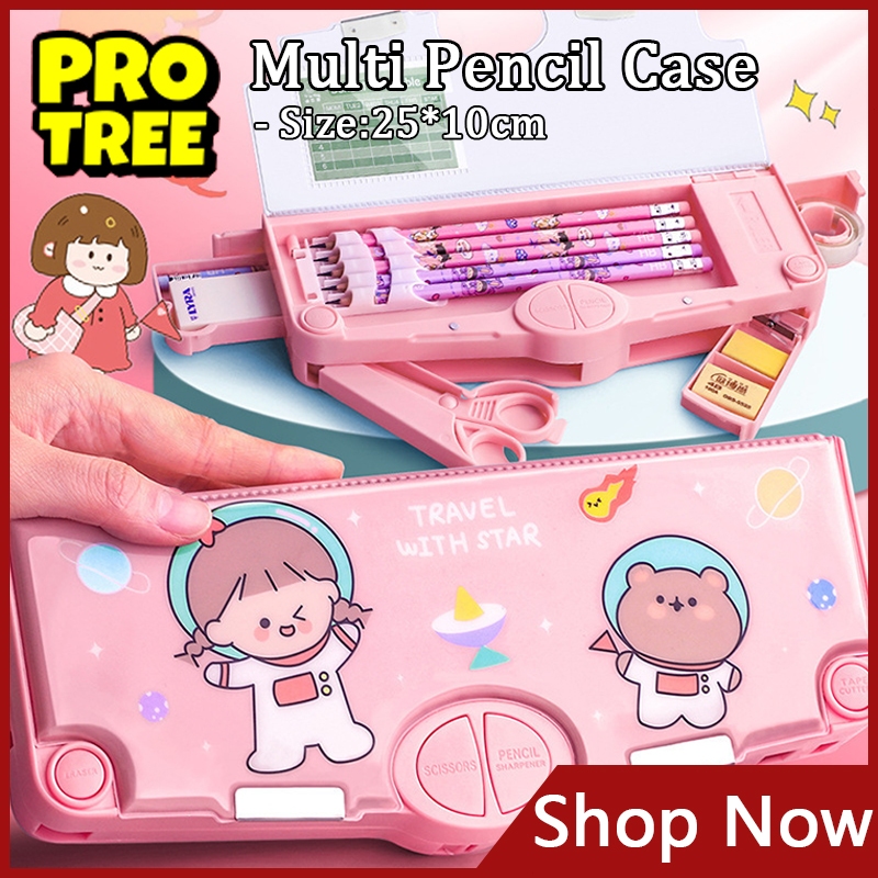 Pencil Box Cartoon Pencil Case For Kids Creative Storage Box ...