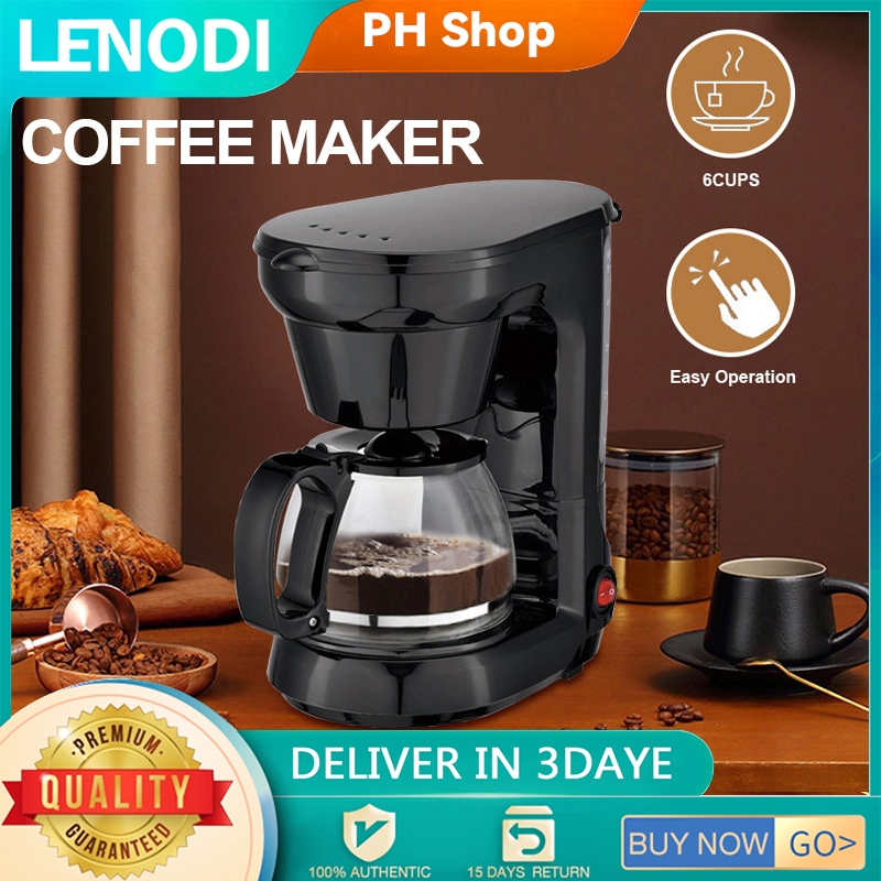 LENODI 650W Semi-automatic American Coffee Maker 750ML Portable ...