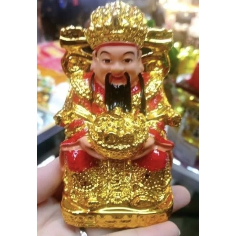God of wealth red caishen fengshui figurine | Shopee Philippines