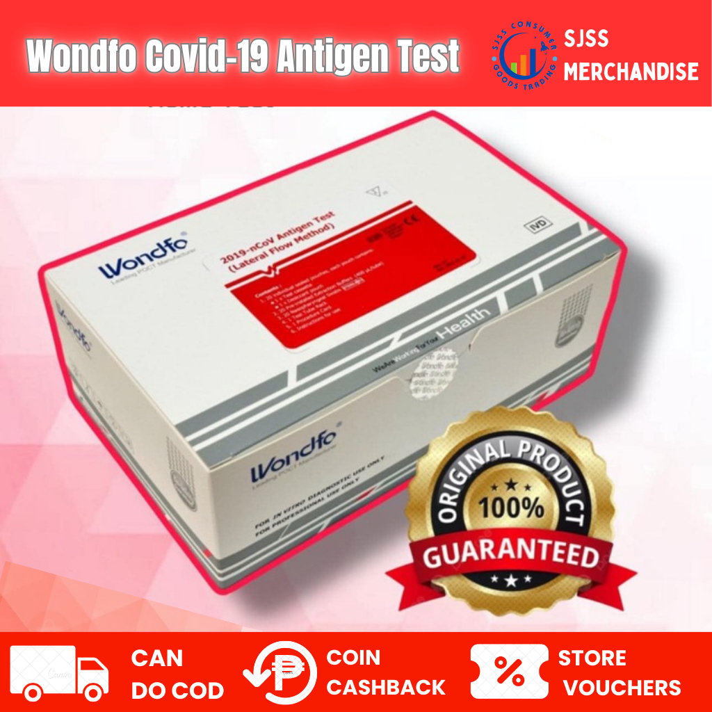 Wondfo Antigen Home Test - Box of 10 or 20 Test Kits (Family Antigen ...