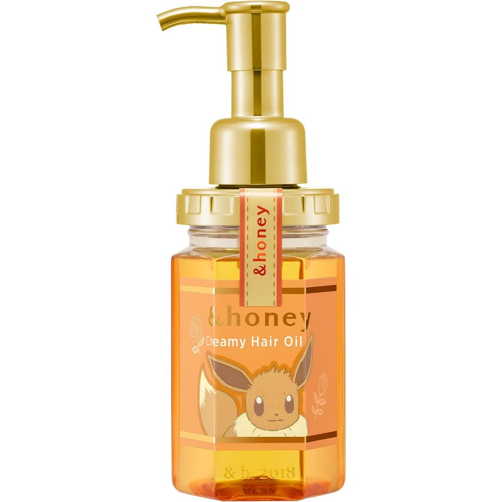 &honey Creamy Hair Oil Pokemon Eevee Hair Oil Made in Japan Damage care ...
