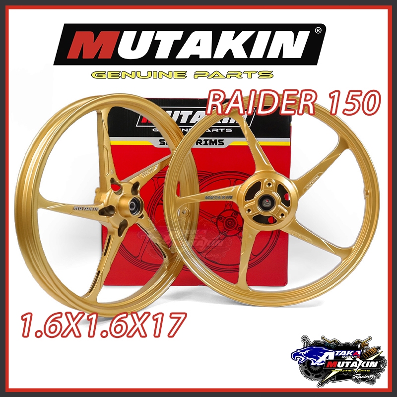 MUTAKIN Mags SP500 Suzuki Raider 150 FI/CARB Front Disc 4Holes Rear ...