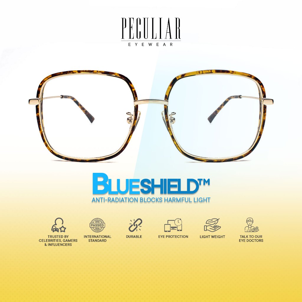 Peculiar Keo Square Frame Photochromic Anti Radiation Glasses Anti ...