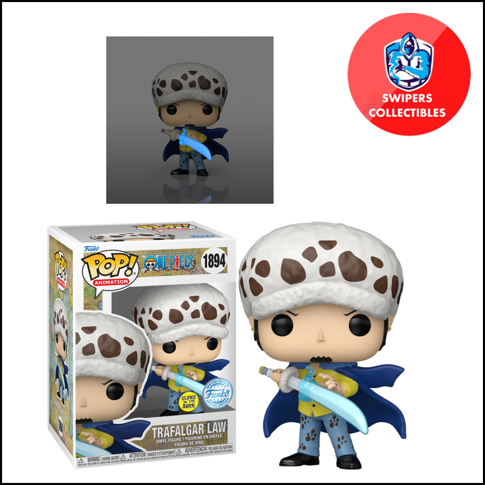 Funko Pop Trafalgar Law with Blue Anesthesia Glow One Piece Exclusive ...