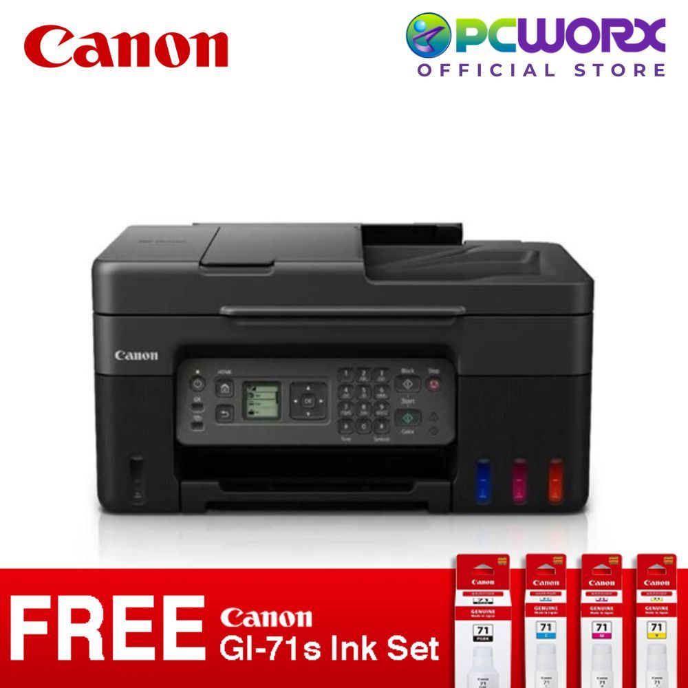 Canon PIXMA G4770 Refillable Ink Tank Wireless All-In-One with Fax for ...